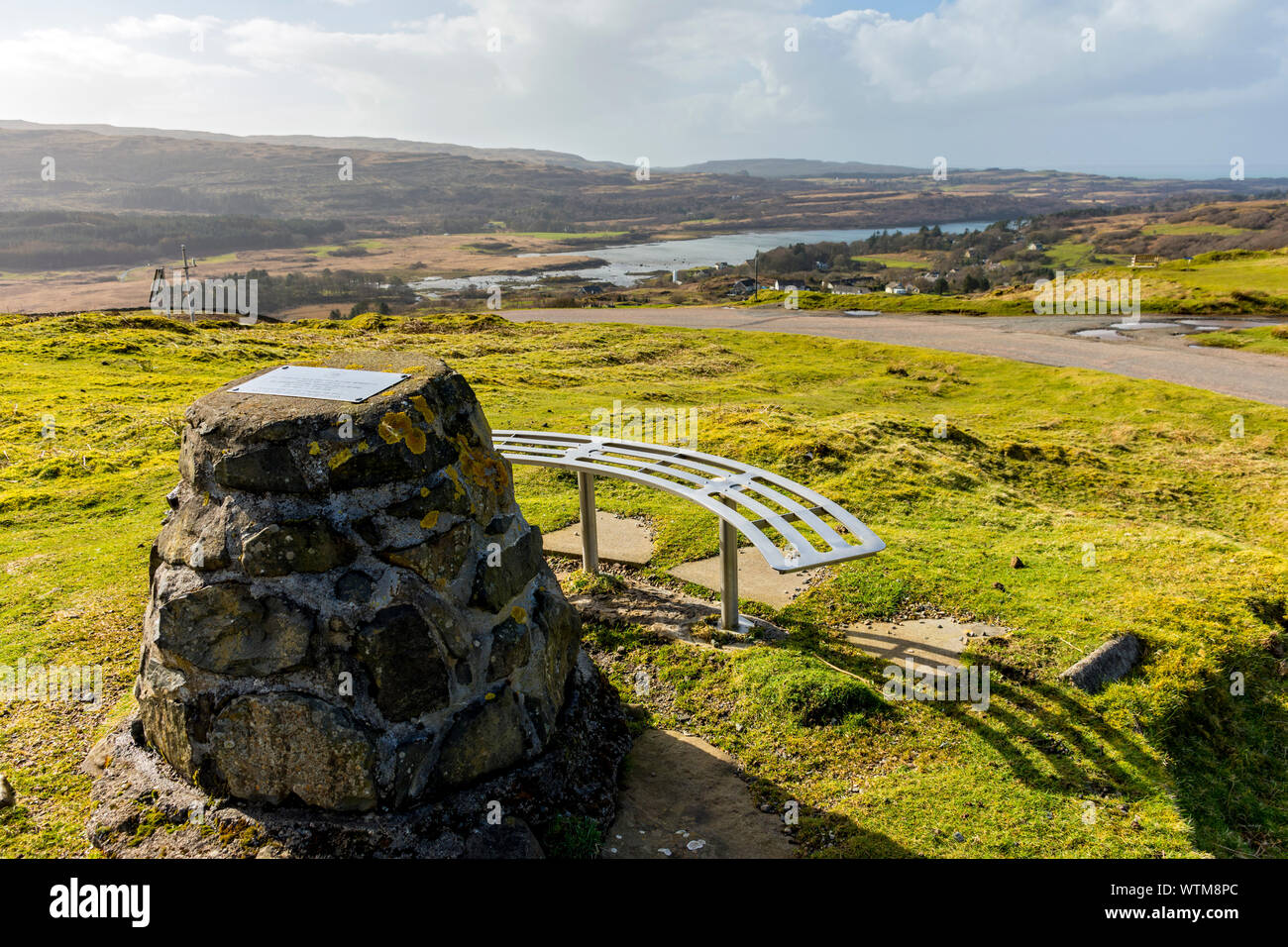 The village of Dervaig and Loch a' Chumhainn, from the Brian Molyneux ...