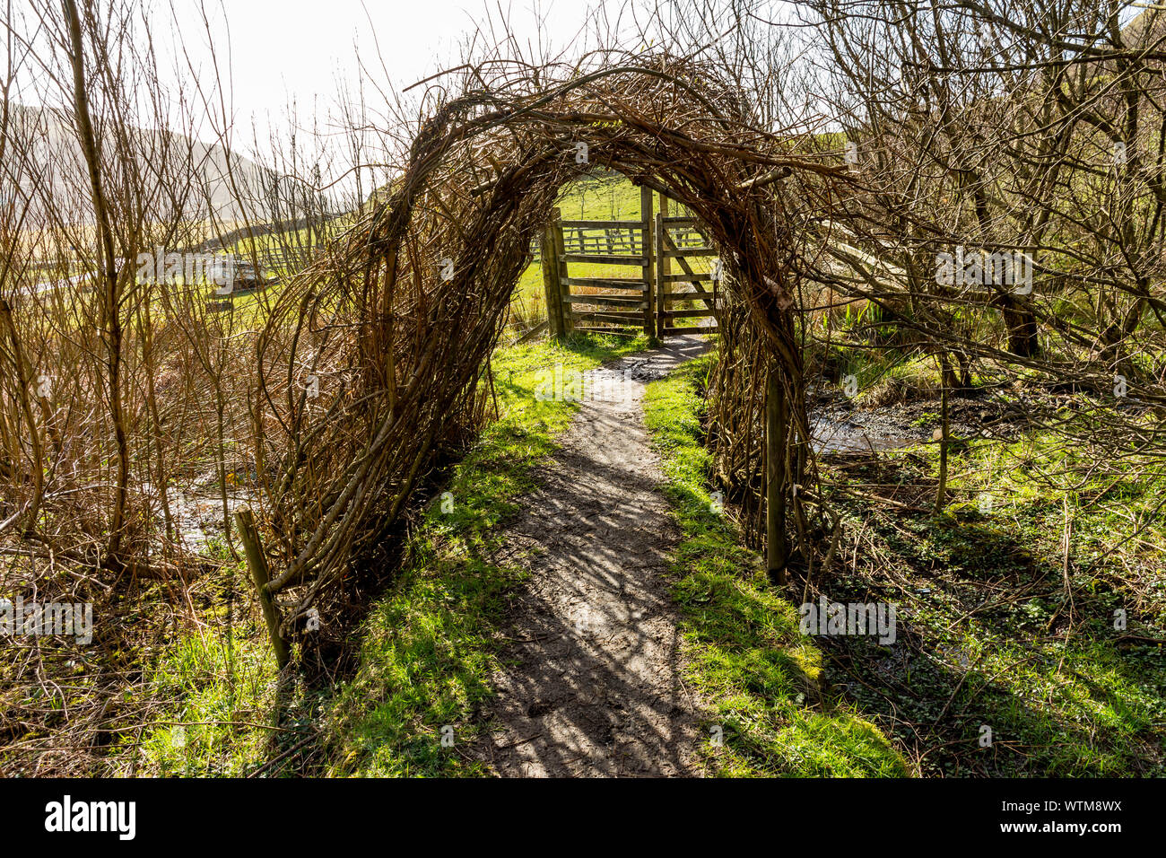 Willow Arch, a sculpture by Trevor Leat, at the Calgary Sculpture Walk ...