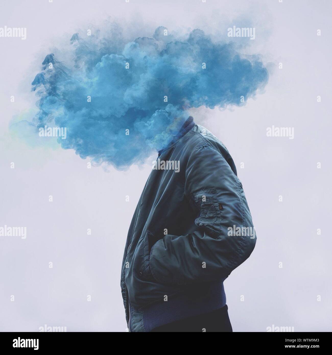 Man Smoke Face High Resolution Stock Photography and Images - Alamy
