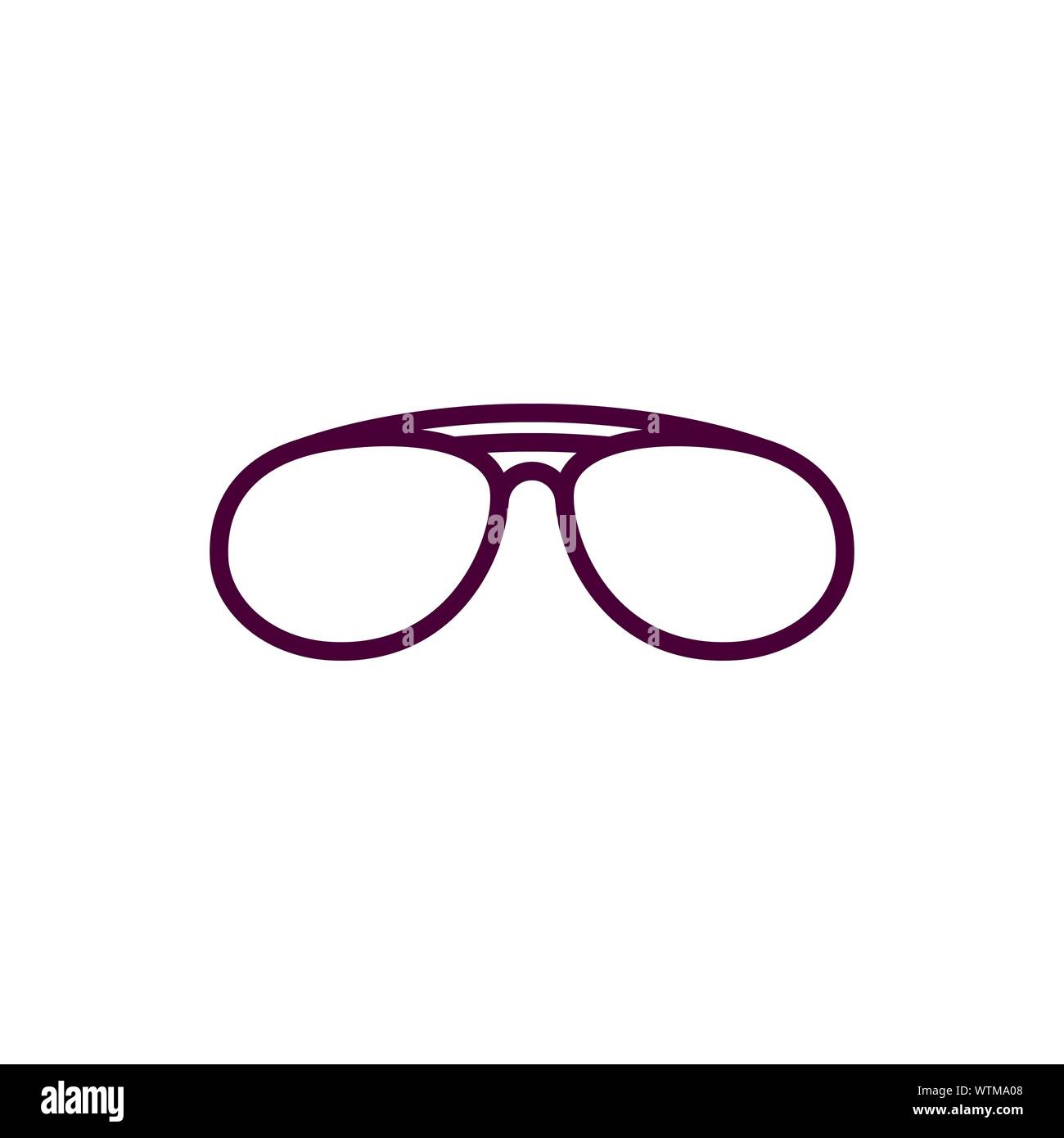 Glasses symbol vector icon design template Stock Vector Image & Art - Alamy