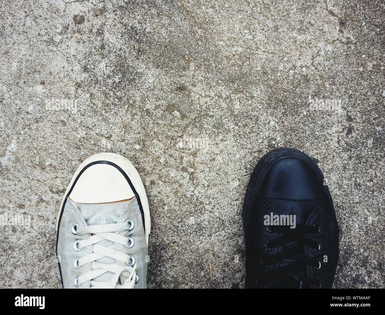 Above street shoes hi-res stock photography and images - Alamy