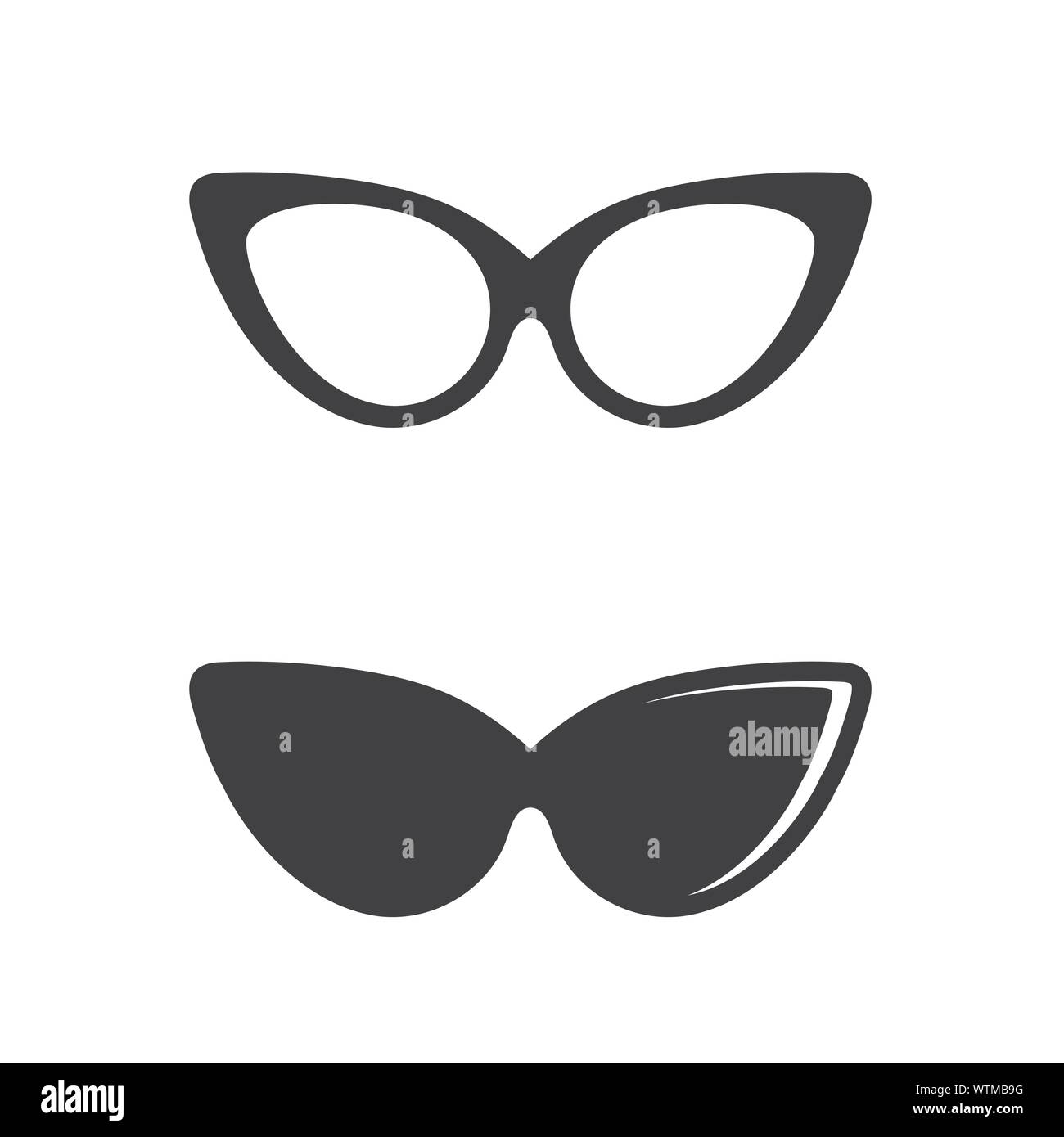 Glasses symbol vector icon design template Stock Vector Image & Art - Alamy