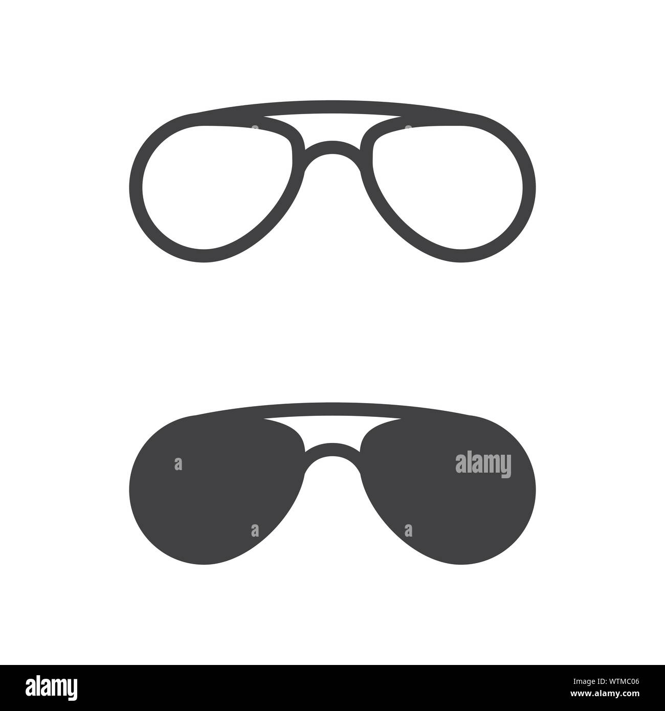 Glasses symbol vector icon design template Stock Vector Image & Art - Alamy