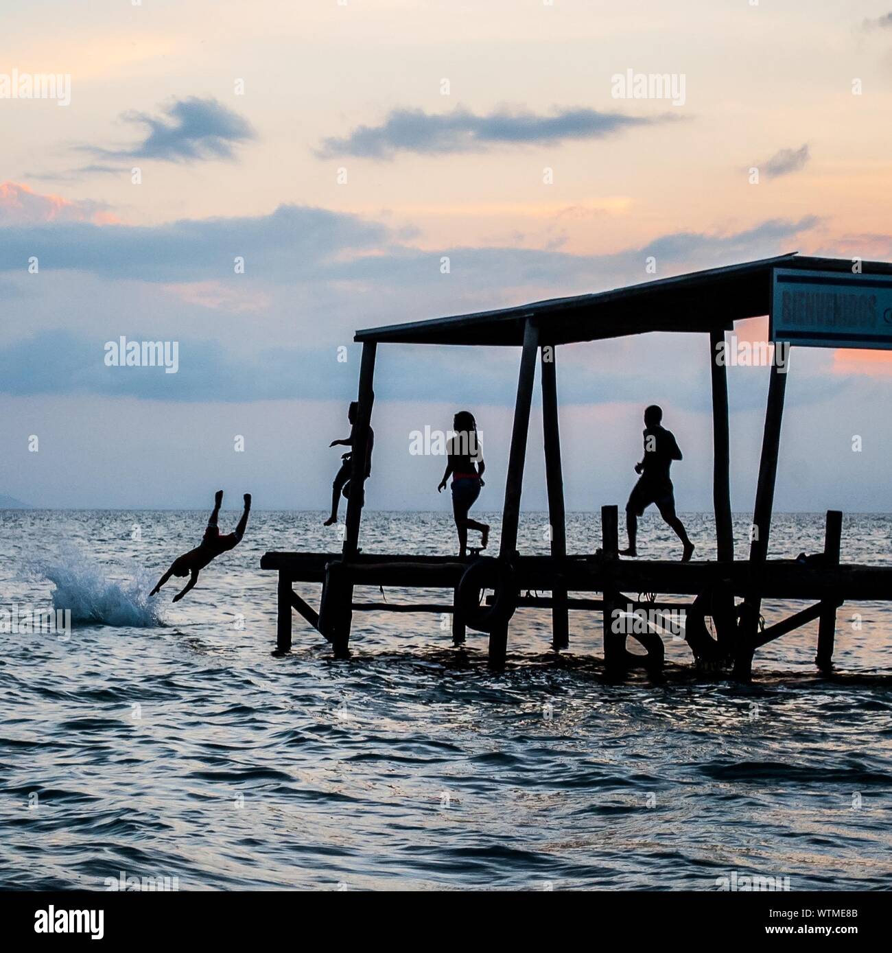 Jumping splashing sea hi-res stock photography and images - Alamy
