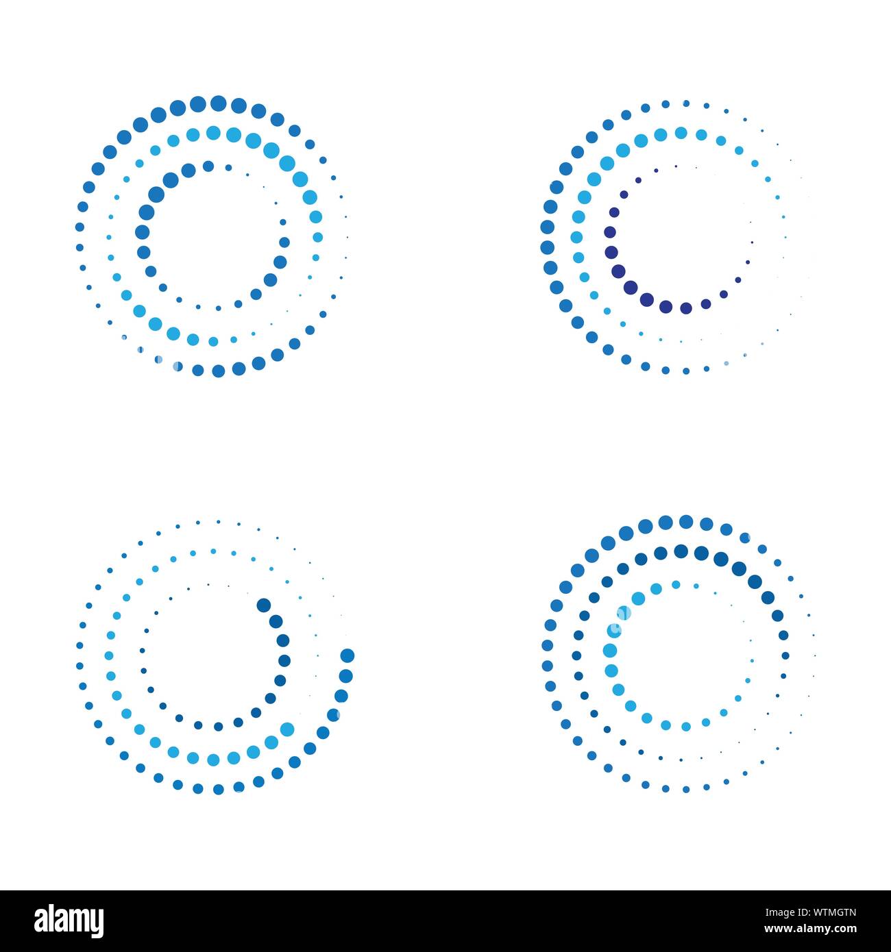 Geometric halftone circle Stock Vector Images - Alamy