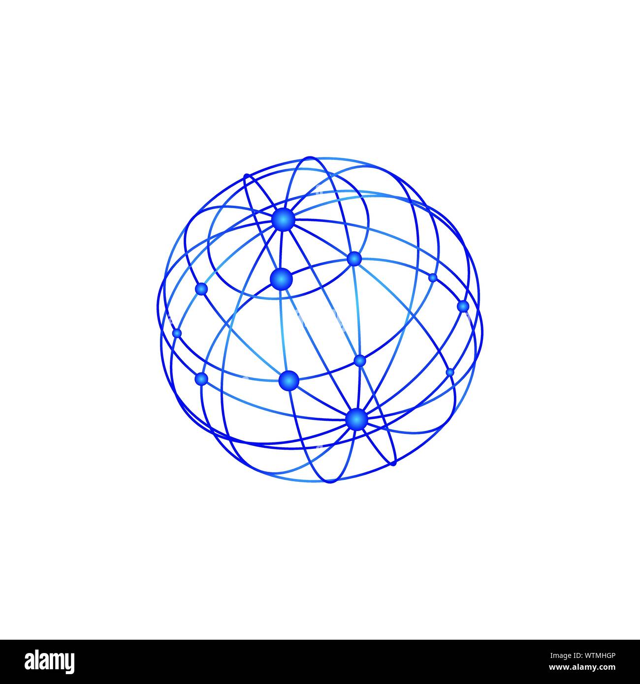 Wire World Logo Template vector illustration Stock Vector Image & Art ...