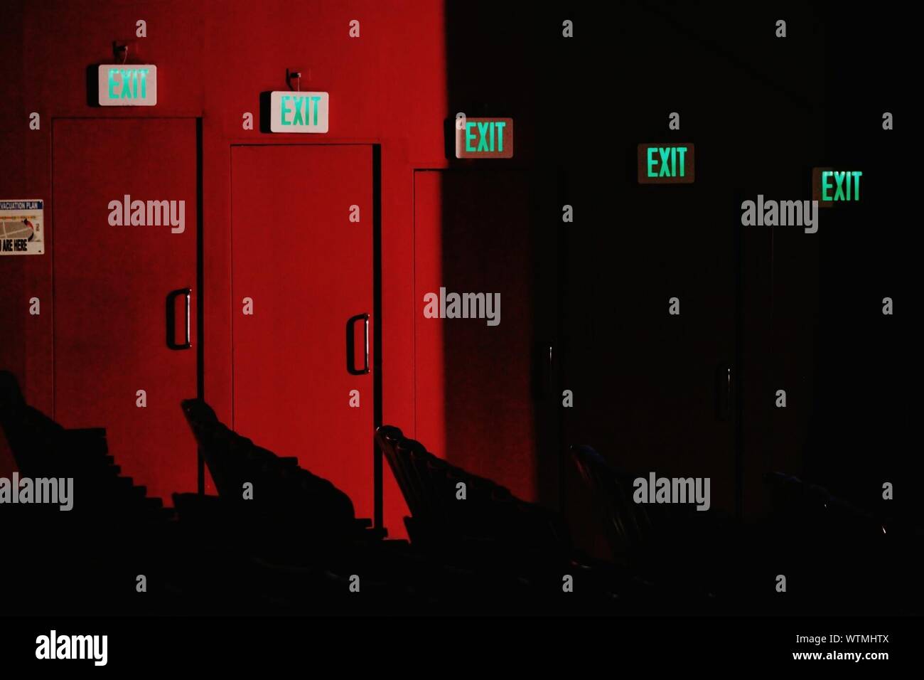 No exit signs hi-res stock photography and images - Alamy