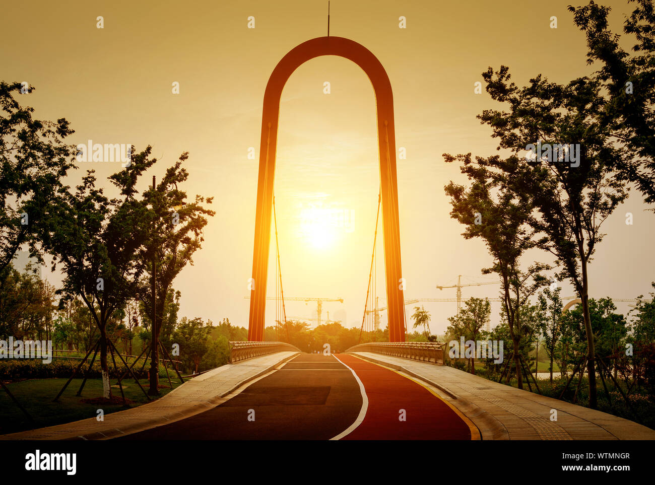 Bridge under the blue sky, Shaoxing, Zhejiang, China Stock Photo - Alamy