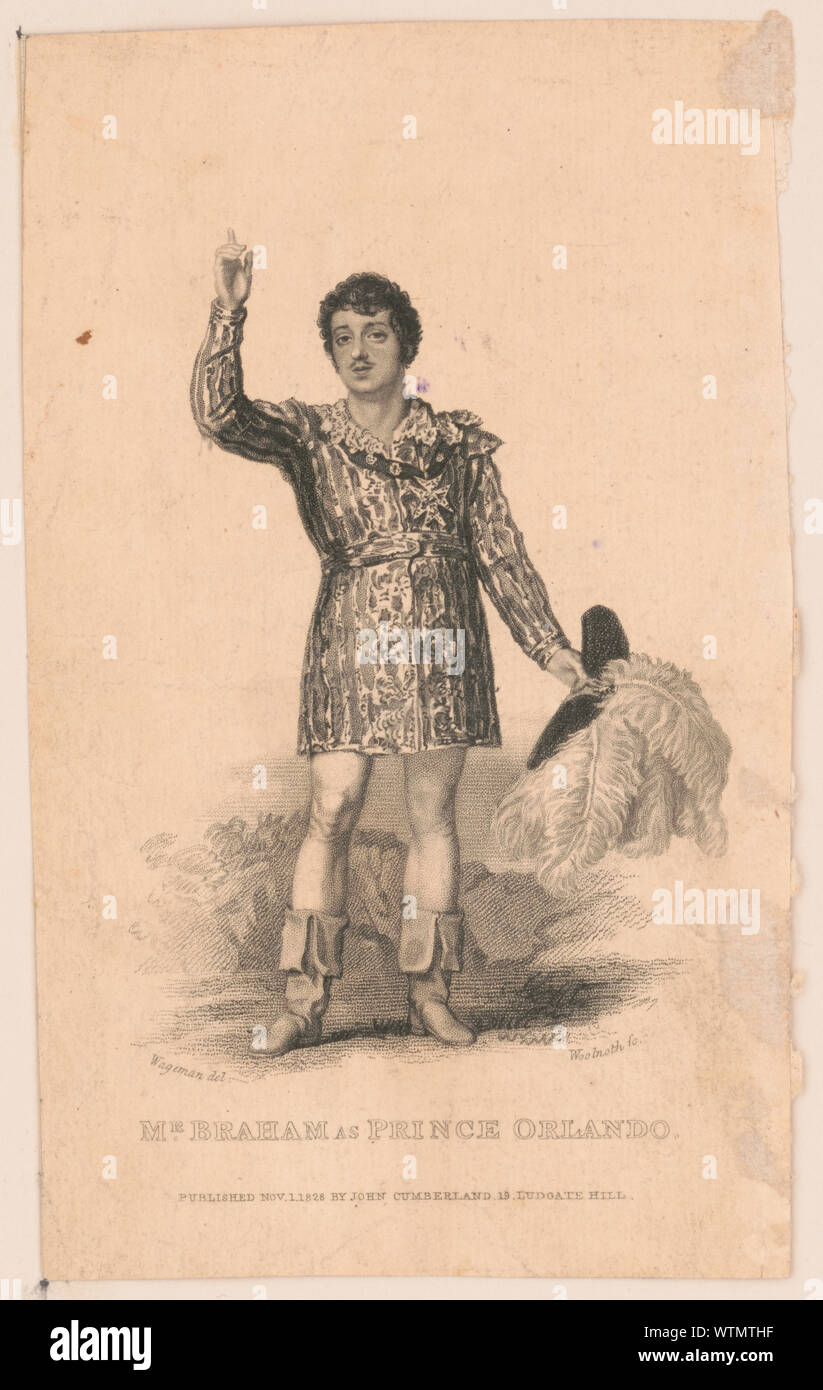 Mr. Braham as Prince Orlando Stock Photo - Alamy