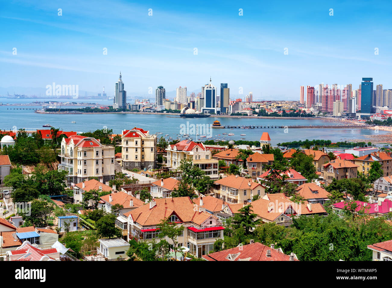 Qingdao china aerial hi-res stock photography and images - Alamy