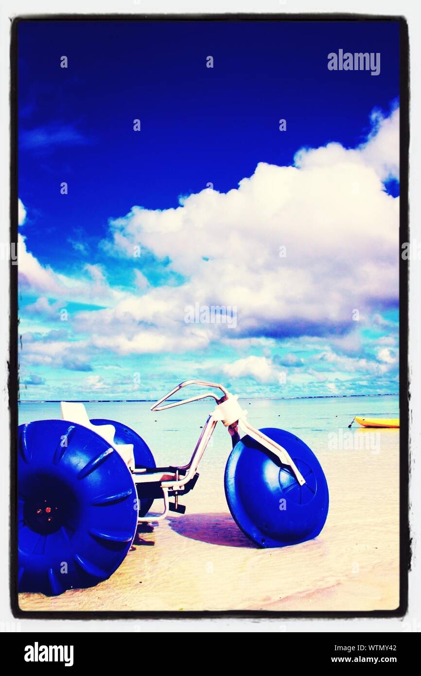 Scooter on the beach hi-res stock photography and images - Alamy