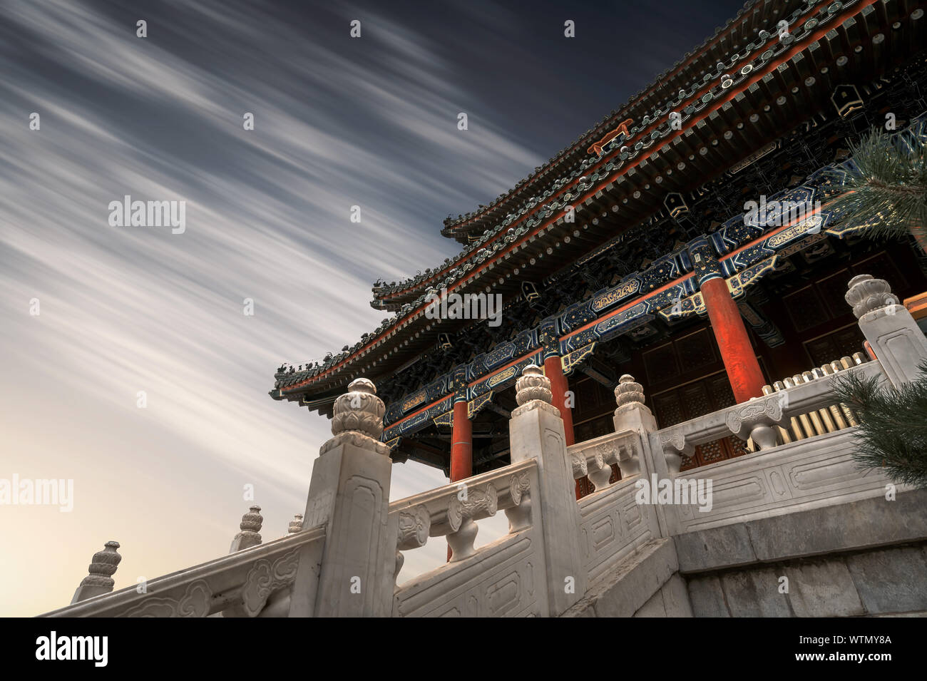 Chinese-style ancient architecture, Beijing, China Stock Photo - Alamy