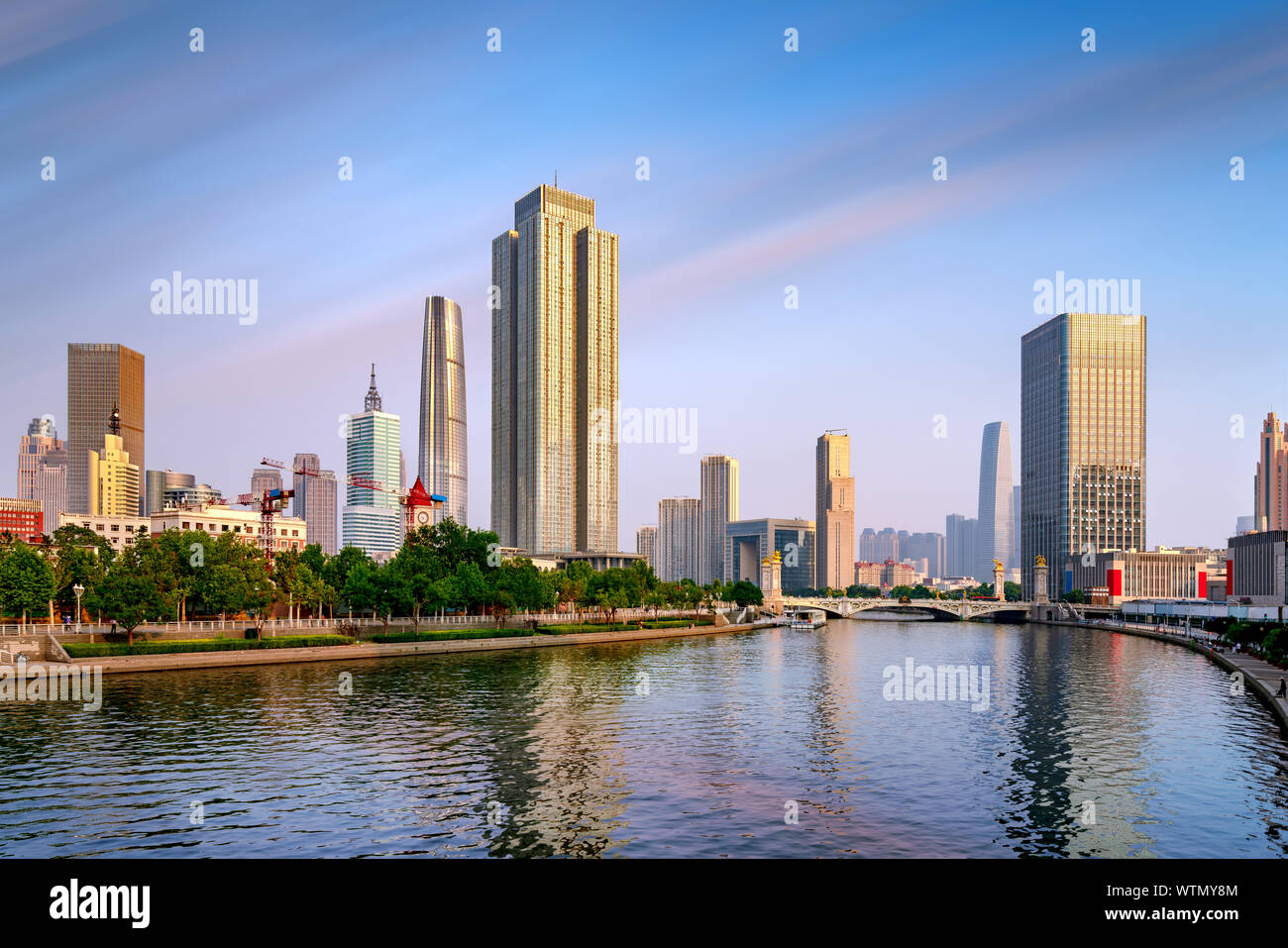 Urban architectural landscape in Tianjin, China Stock Photo - Alamy
