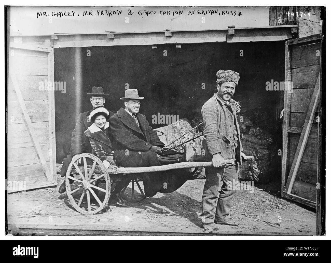 Mr. Gracey, Mr. Yarrow & Grace Yarrow at Erivan, Russia Stock Photo - Alamy