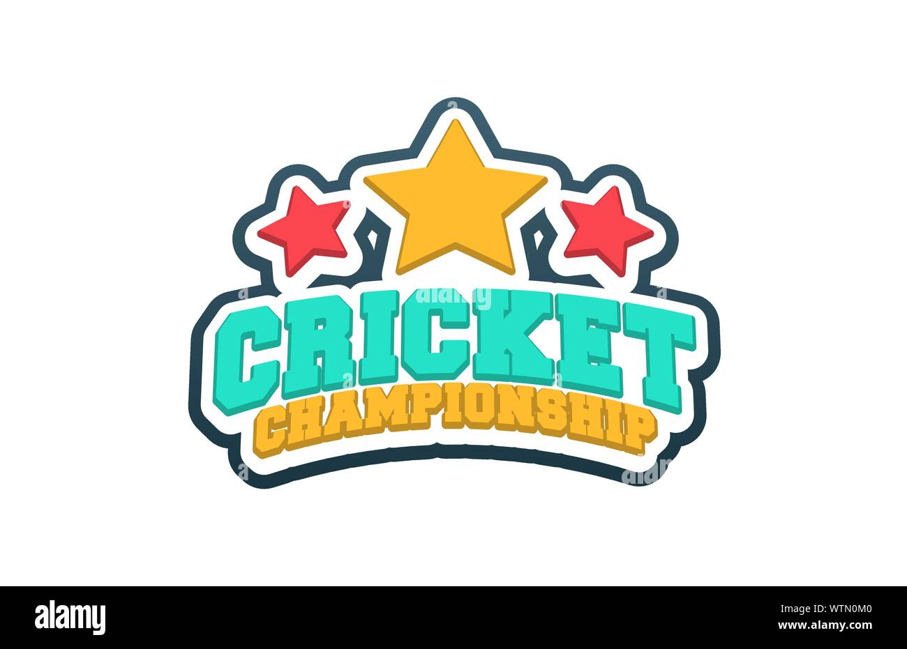 Modern professional Typography cricket sport super hero style vector ...