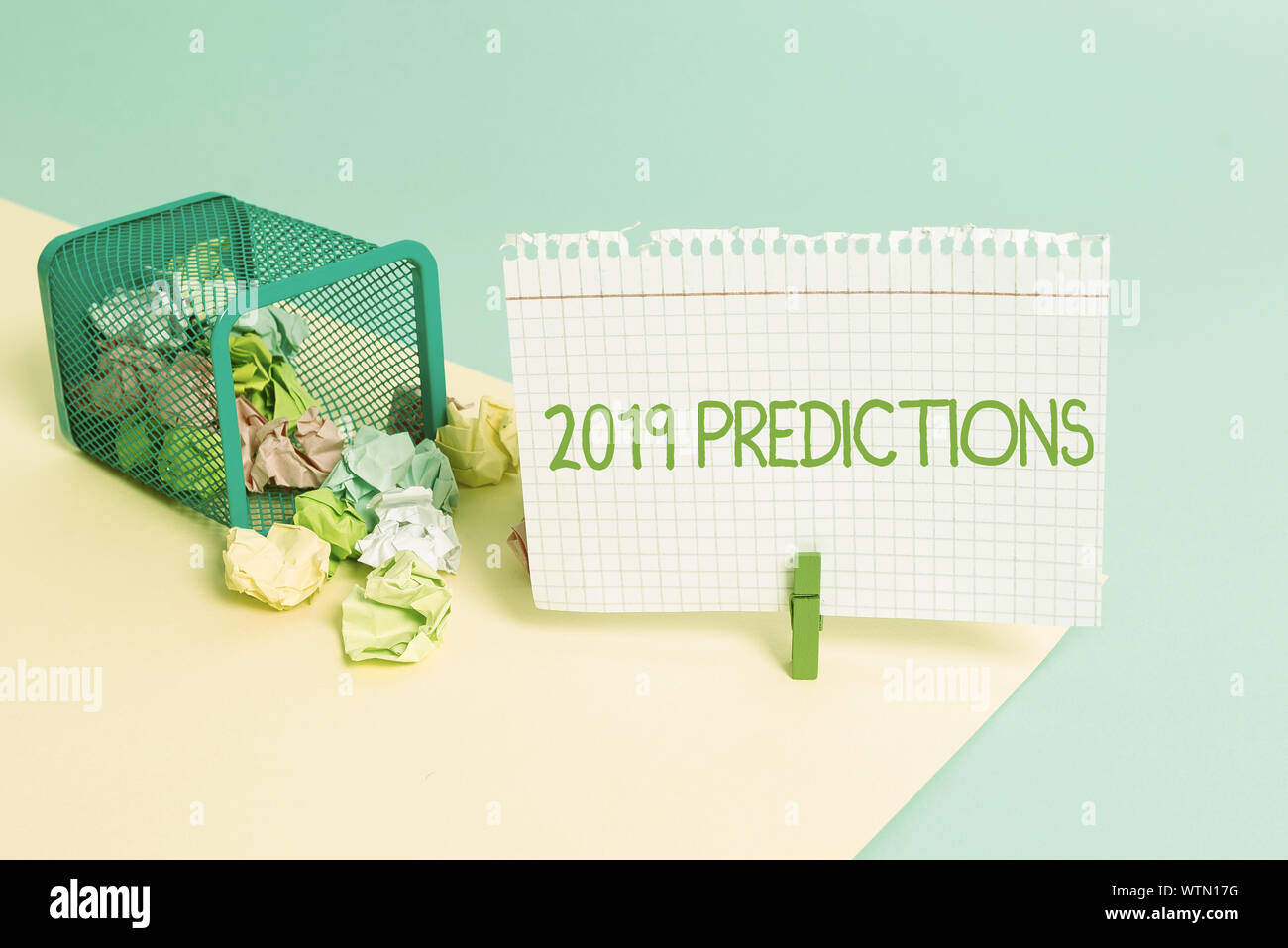 Text sign showing 2019 Predictions. Business photo text statement about ...