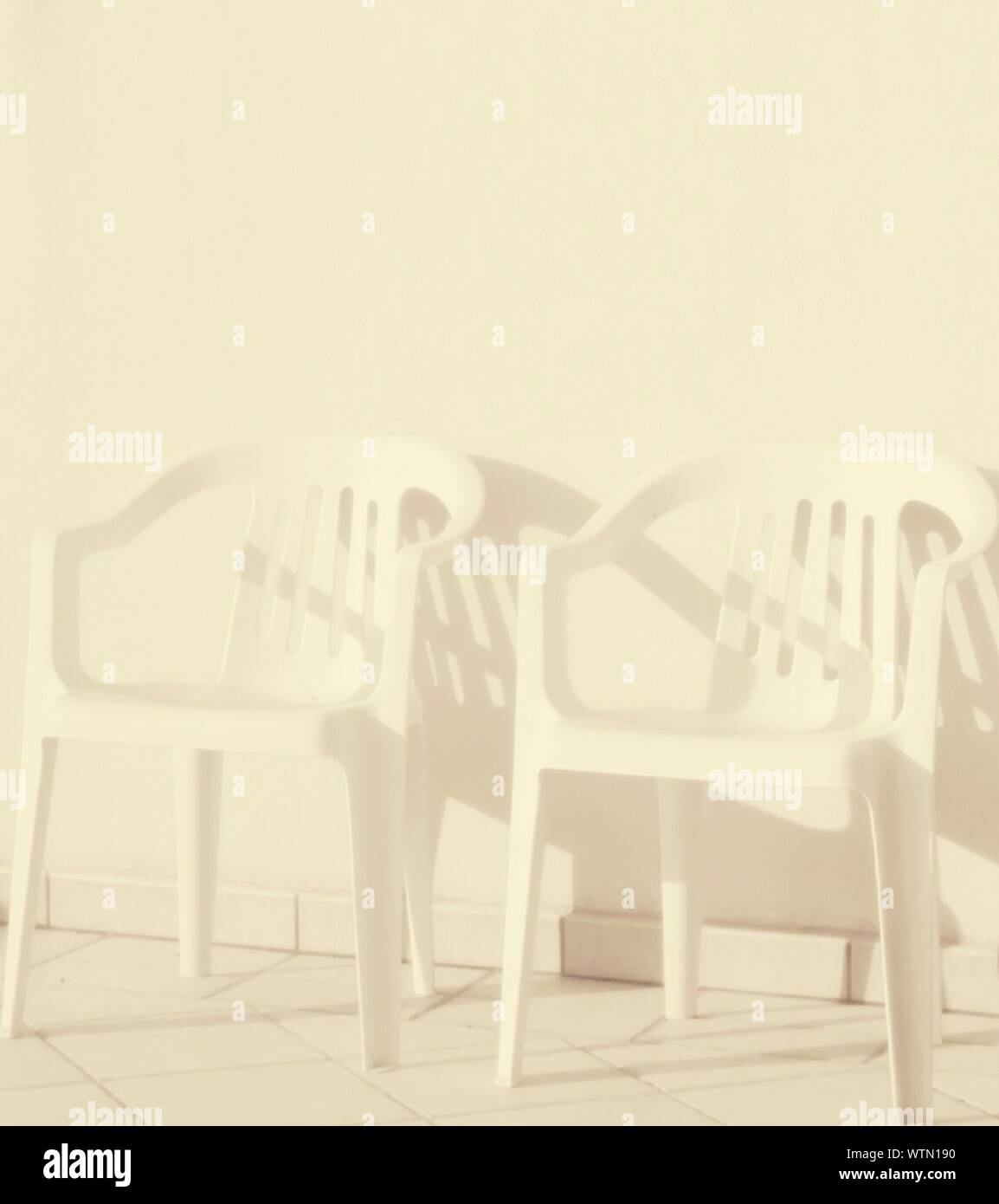 Plastic chair outside hi-res stock photography and images - Alamy