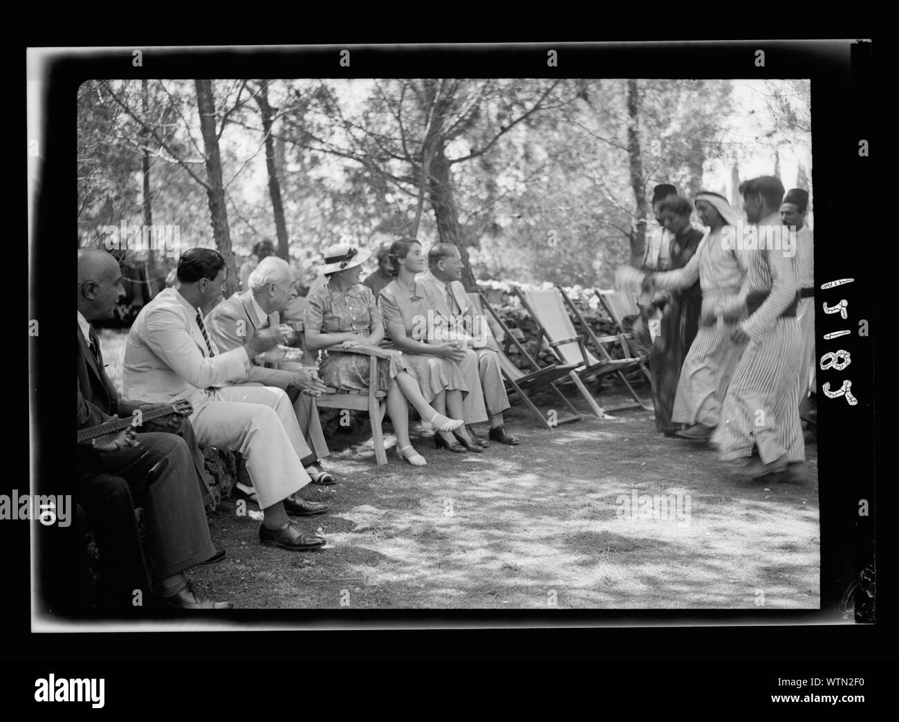 Mr. Keith Roach's dinner to Mukhtars at Emmaus. Dancing before Mr ...