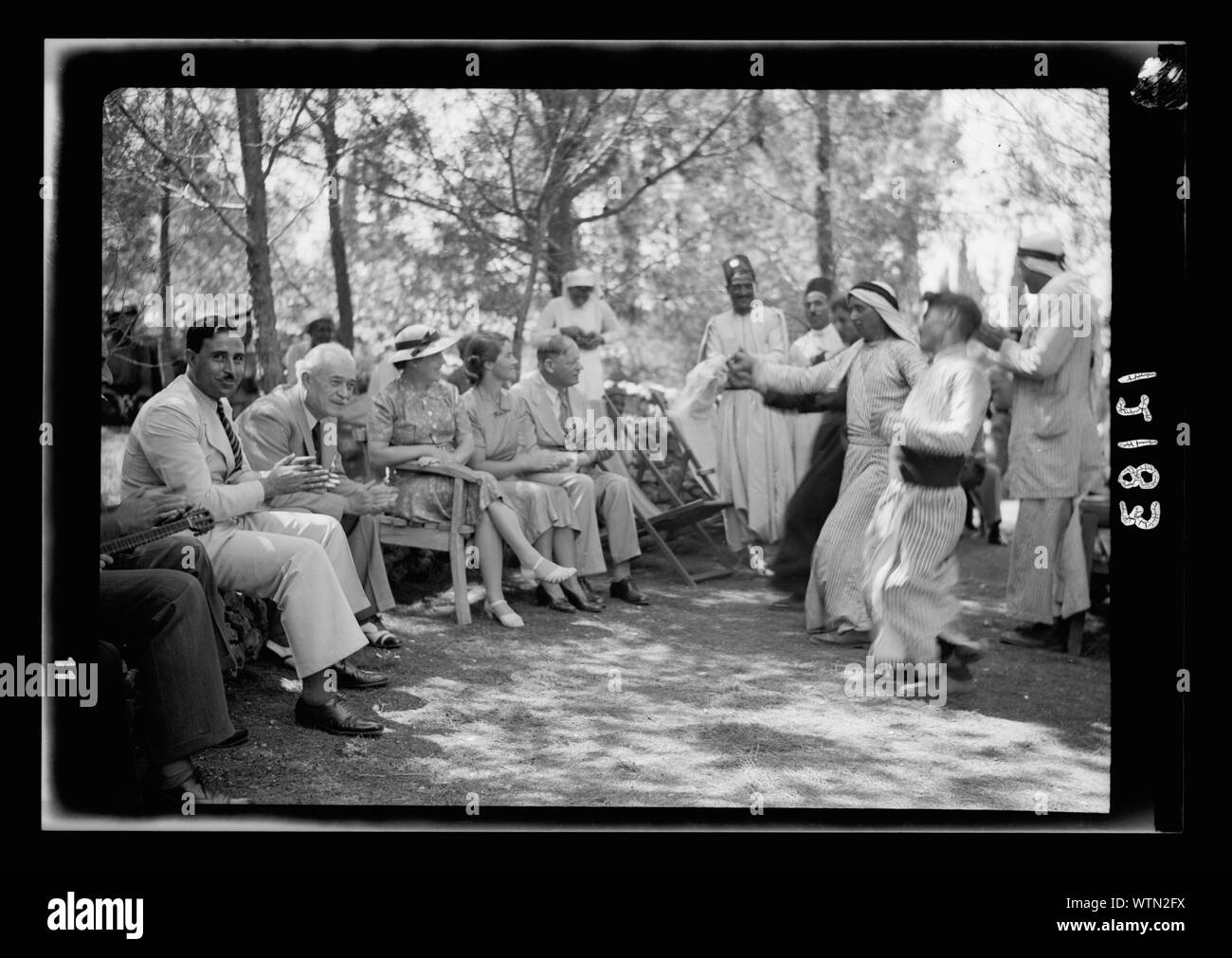 Mr. Keith Roach's dinner to Mukhtars at Emmaus. Dancing before Mr ...