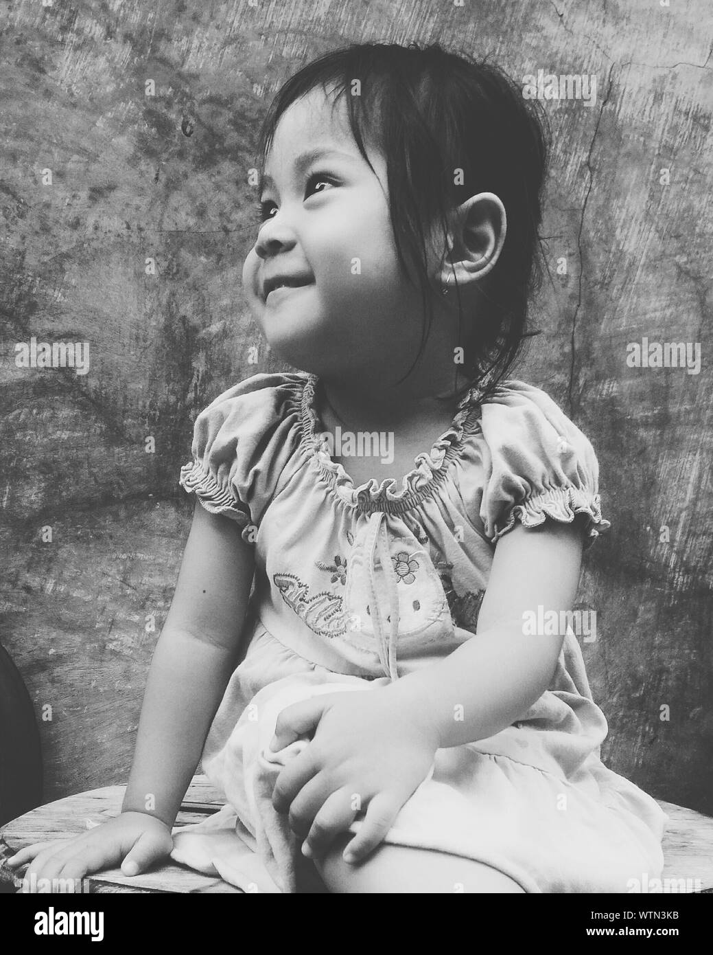 Innocent smiling girl hi-res stock photography and images - Alamy