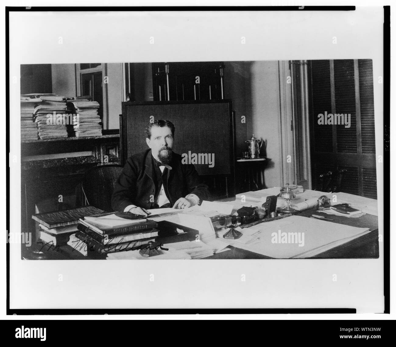 Mr. McClelland(?), Treasury Department employee, half-length portrait ...