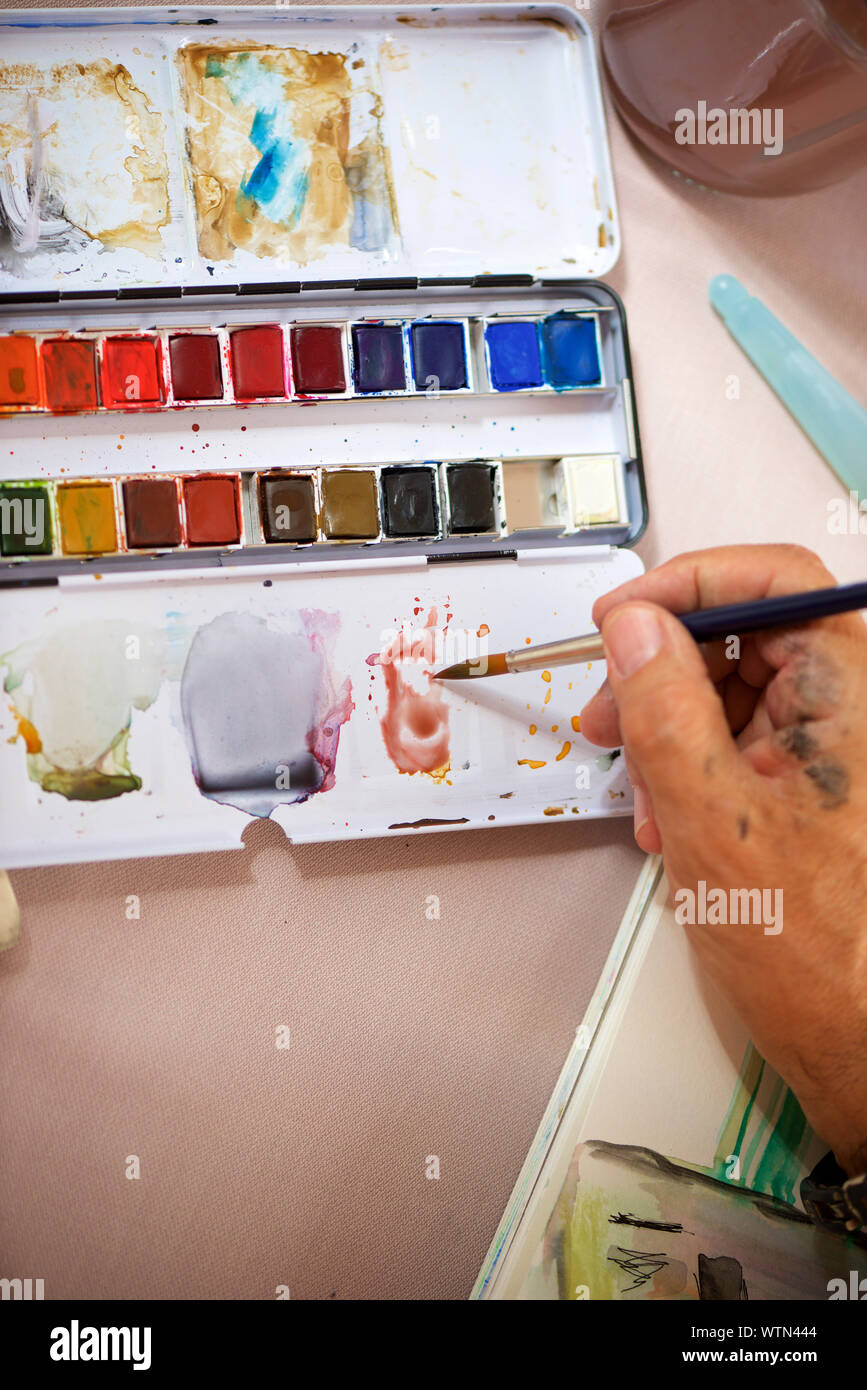 Painters hand hi-res stock photography and images - Alamy