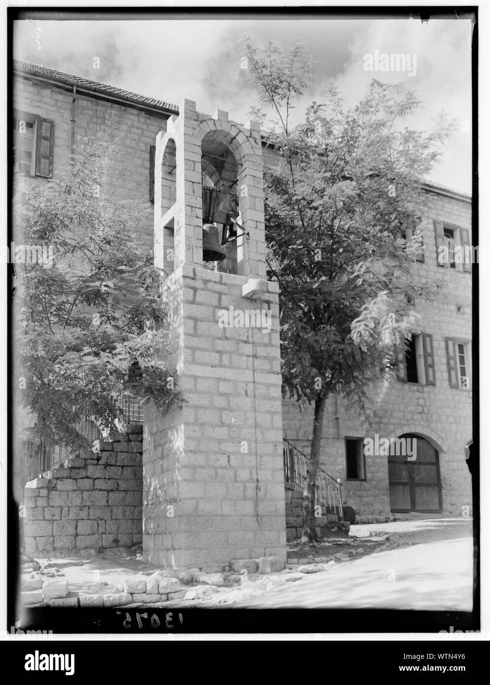 Mr. Oliver's school, Ras-el-Matn. The school belfry Stock Photo - Alamy