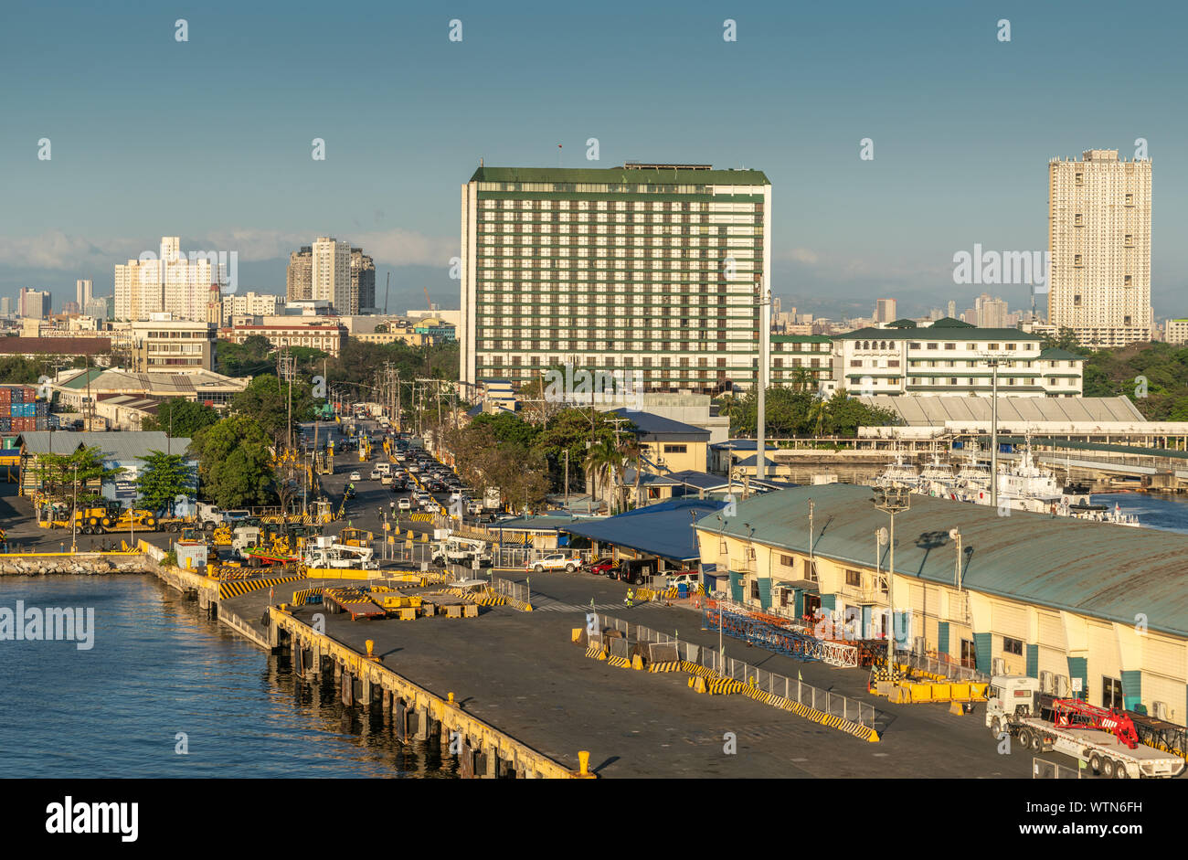 Manila, Philippines - March 5, 2019: South Harbor evening twilight ...