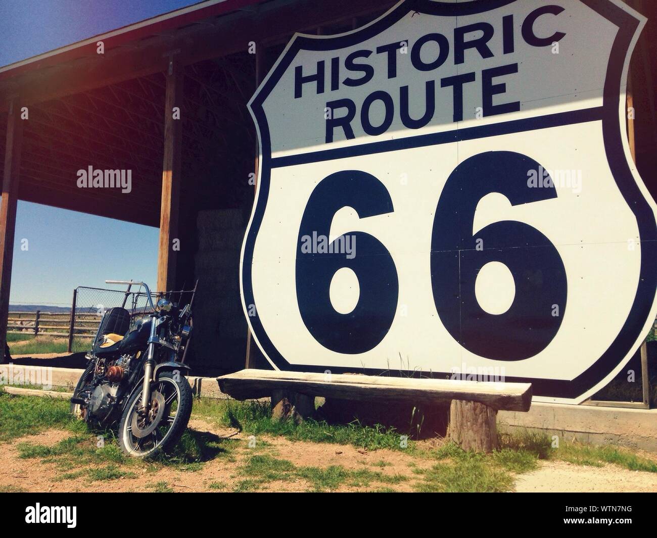 Historic Route 66 Sign High Resolution Stock Photography and Images - Alamy