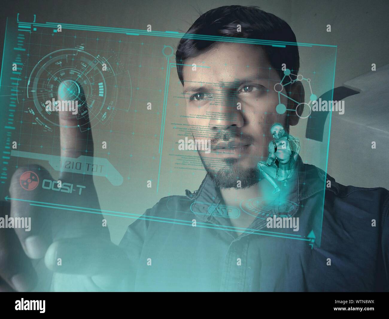 Interactivity men hi-res stock photography and images - Alamy