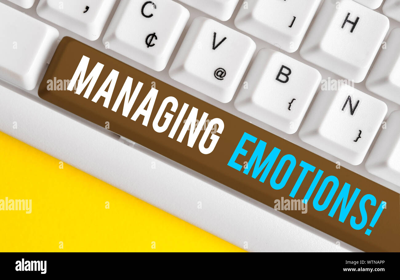 Handwriting text Managing Emotions. Conceptual photo ability be open to ...