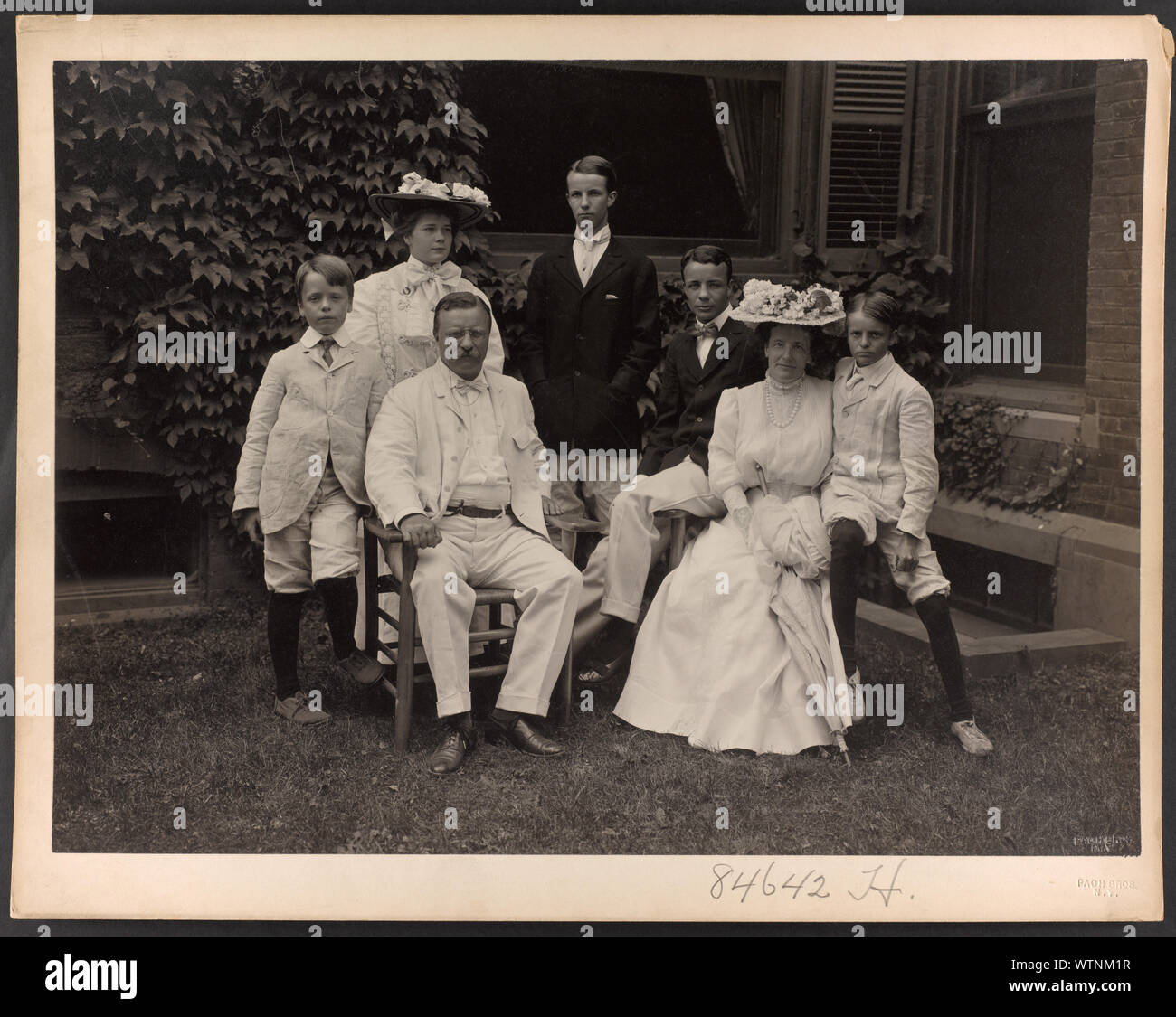 Mr. and Mrs. Theodore Roosevelt and children] / Pach Bros. N.Y Stock ...