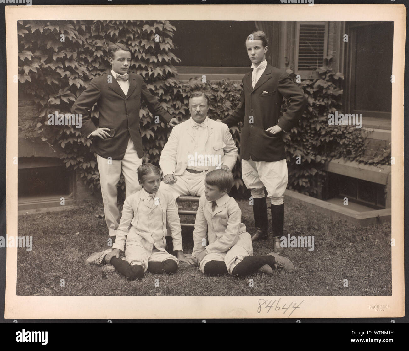 Mr. and Mrs. Theodore Roosevelt and children] / Pach Bros. N.Y Stock ...