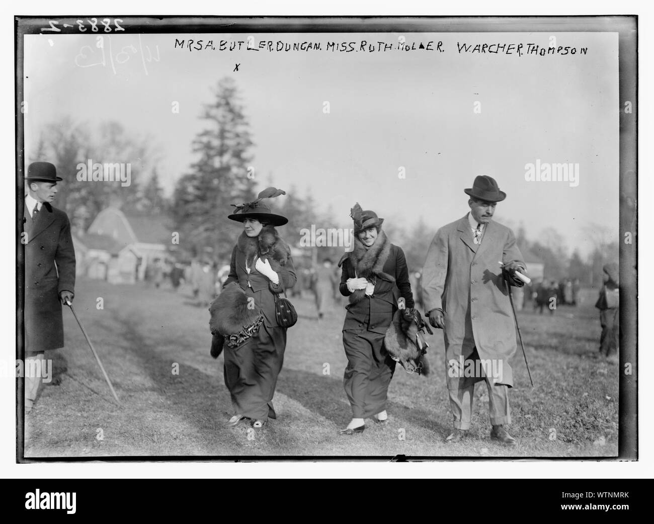 Mrs. A. Butler-Duncan; Miss Ruth Moller; Warcher Thompson Stock Photo ...