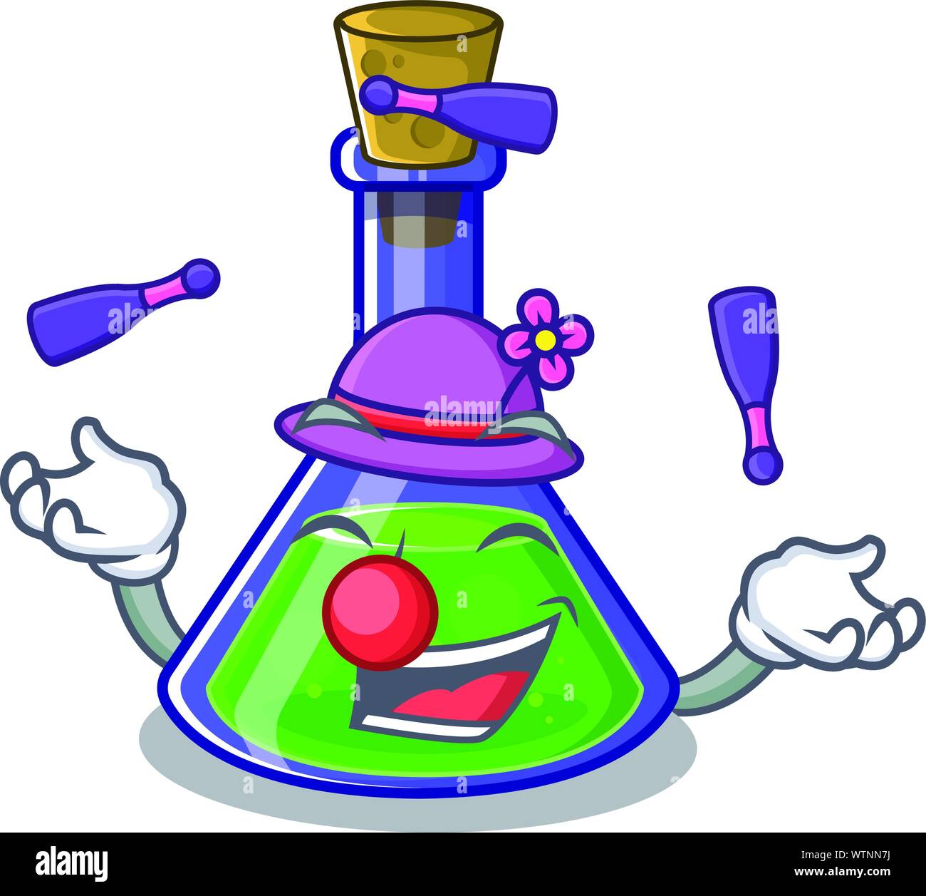 Magical experiment Stock Vector Images - Alamy