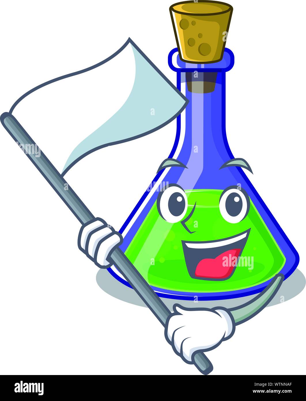 With flag magic potion on the cartoon table Stock Vector Image & Art ...