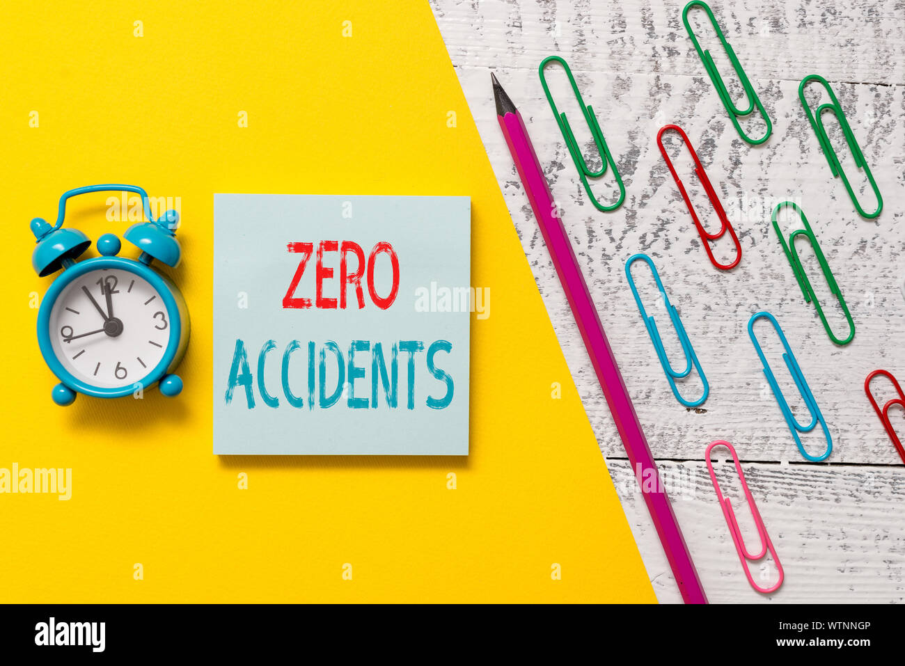 Handwriting text Zero Accidents. Conceptual photo important strategy ...