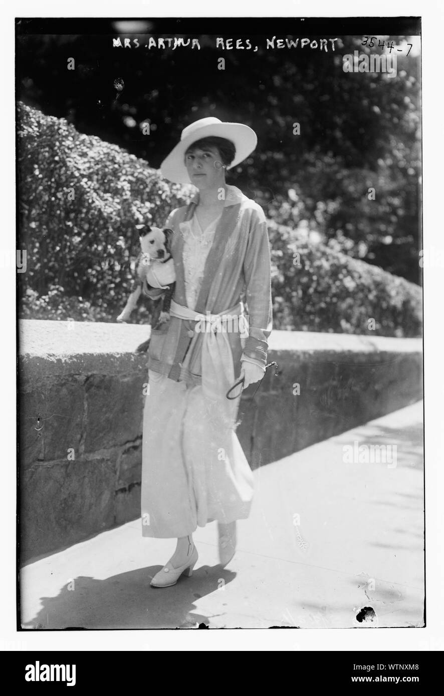 Mrs. Arthur Rees, Newport Stock Photo - Alamy