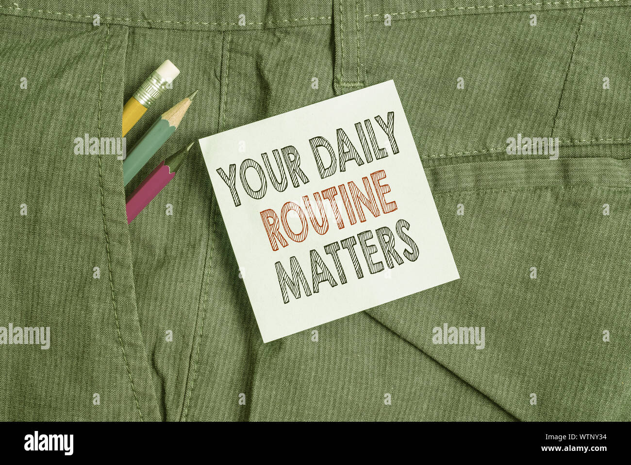 Handwriting text Your Daily Routine Matters. Conceptual photo practice ...