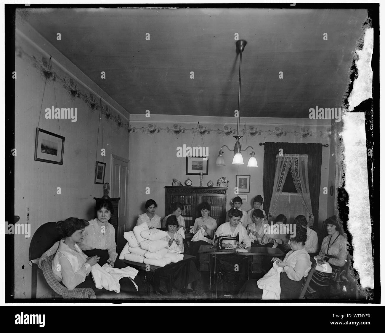 Mrs. Ball and group at Hamilton Hotel Stock Photo - Alamy