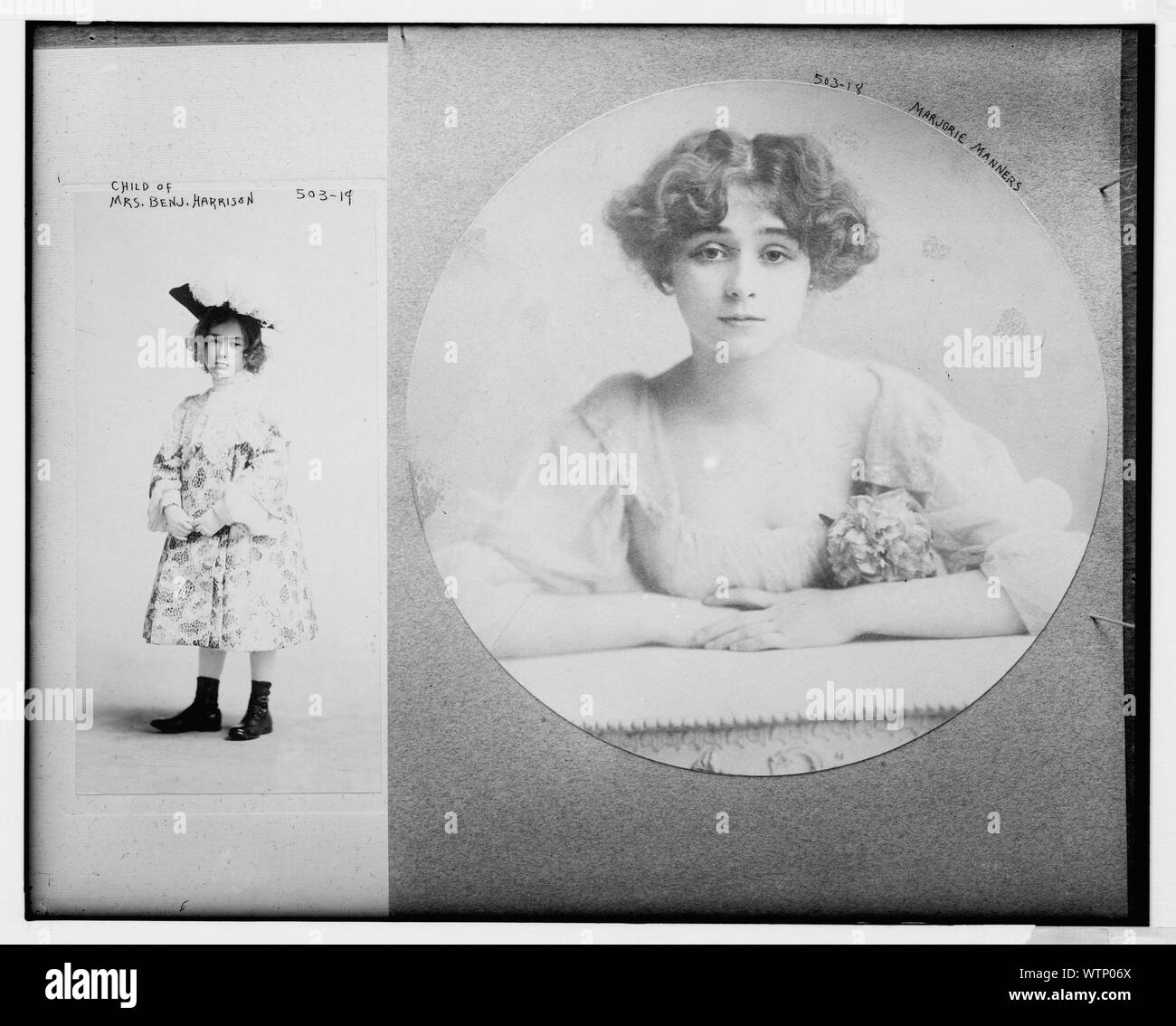 Mrs. Benj. Harrison's dau Stock Photo - Alamy