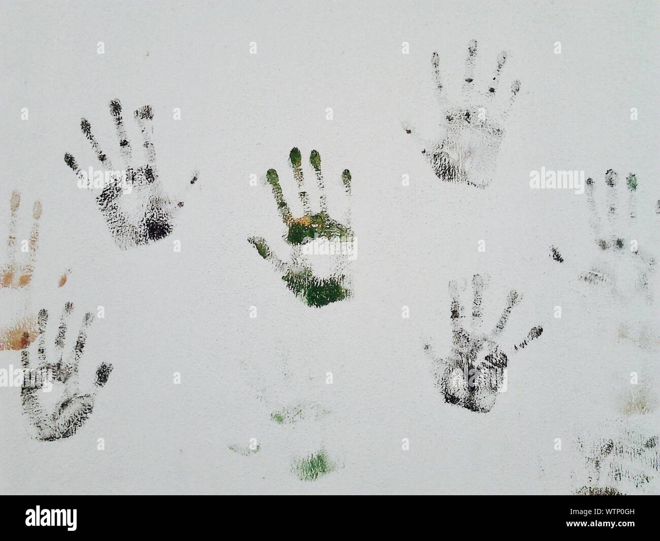 Handprints wall no people hi-res stock photography and images - Alamy