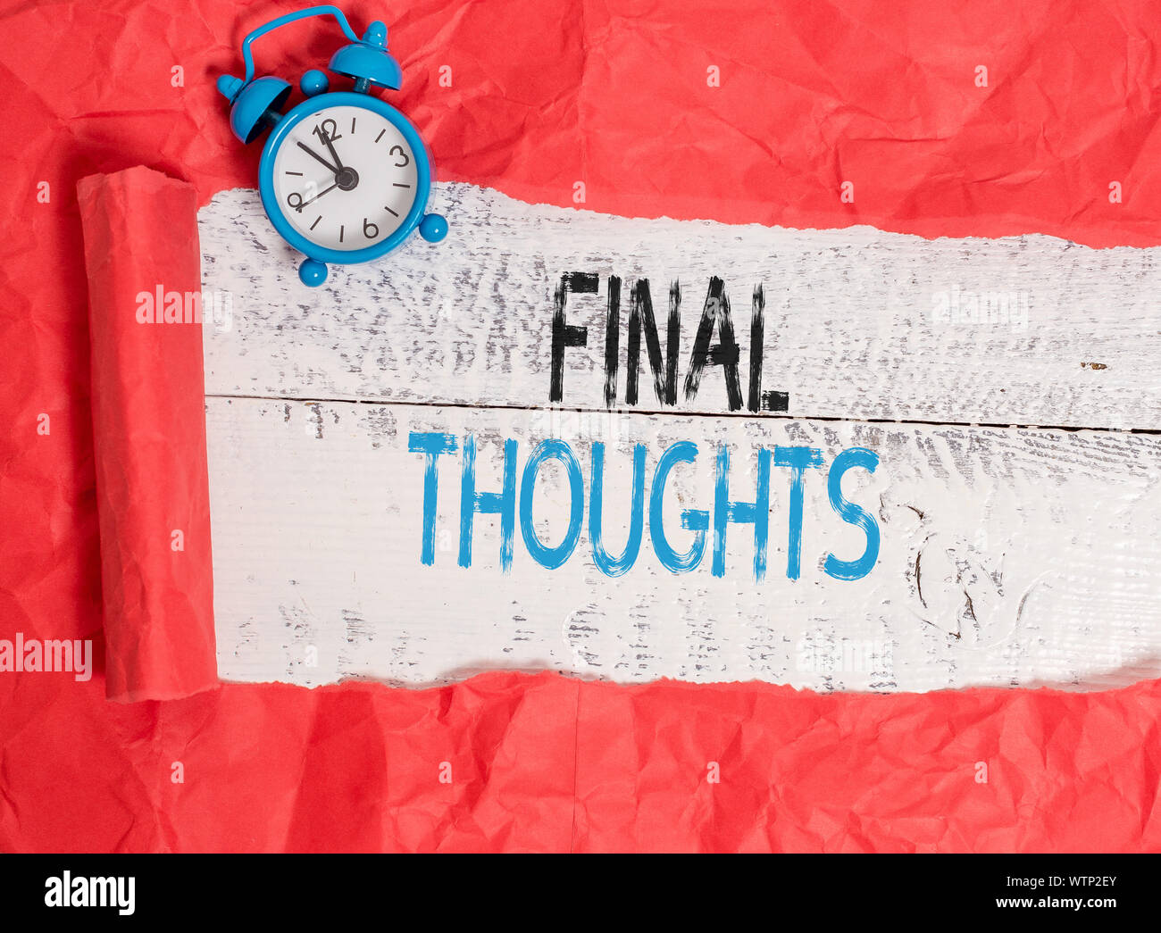 Writing note showing Final Thoughts. Business concept for the ...