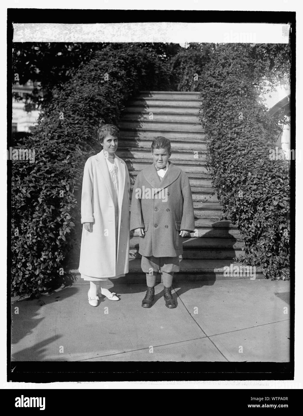 Mrs. Coolidge & Joe Nevin, Wash., typical boy, 10/31/25 Stock Photo - Alamy