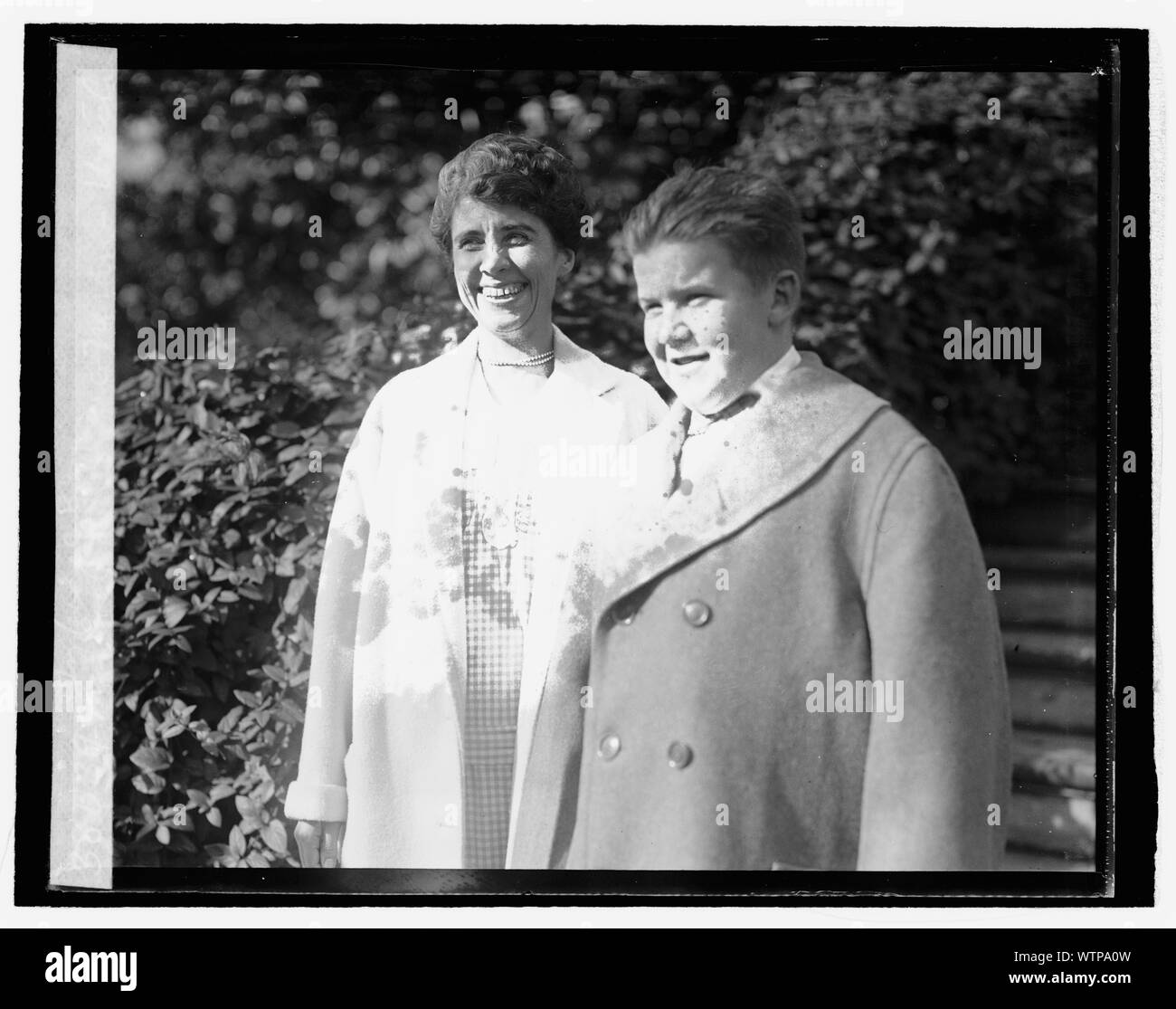 Mrs. Coolidge & Joe Nevin, Wash., typical boy, 10/31/25 Stock Photo - Alamy
