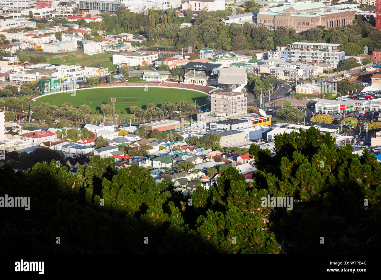 The Basin Reserve sportsground in Wellington, New Zealand Stock Photo ...