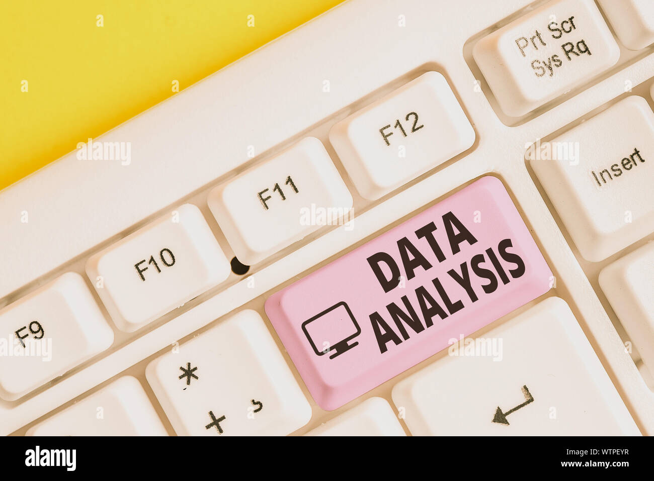 Writing note showing Data Analysis. Business concept for Translate numbers to Analytical ...