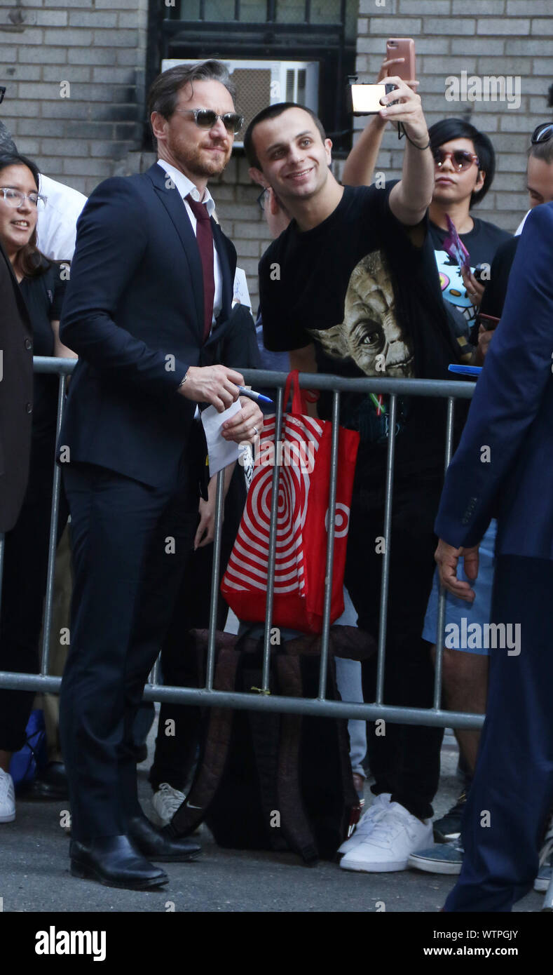 New York, New York, USA. 11th Sep, 2019. James McAvoy at The Late Show ...