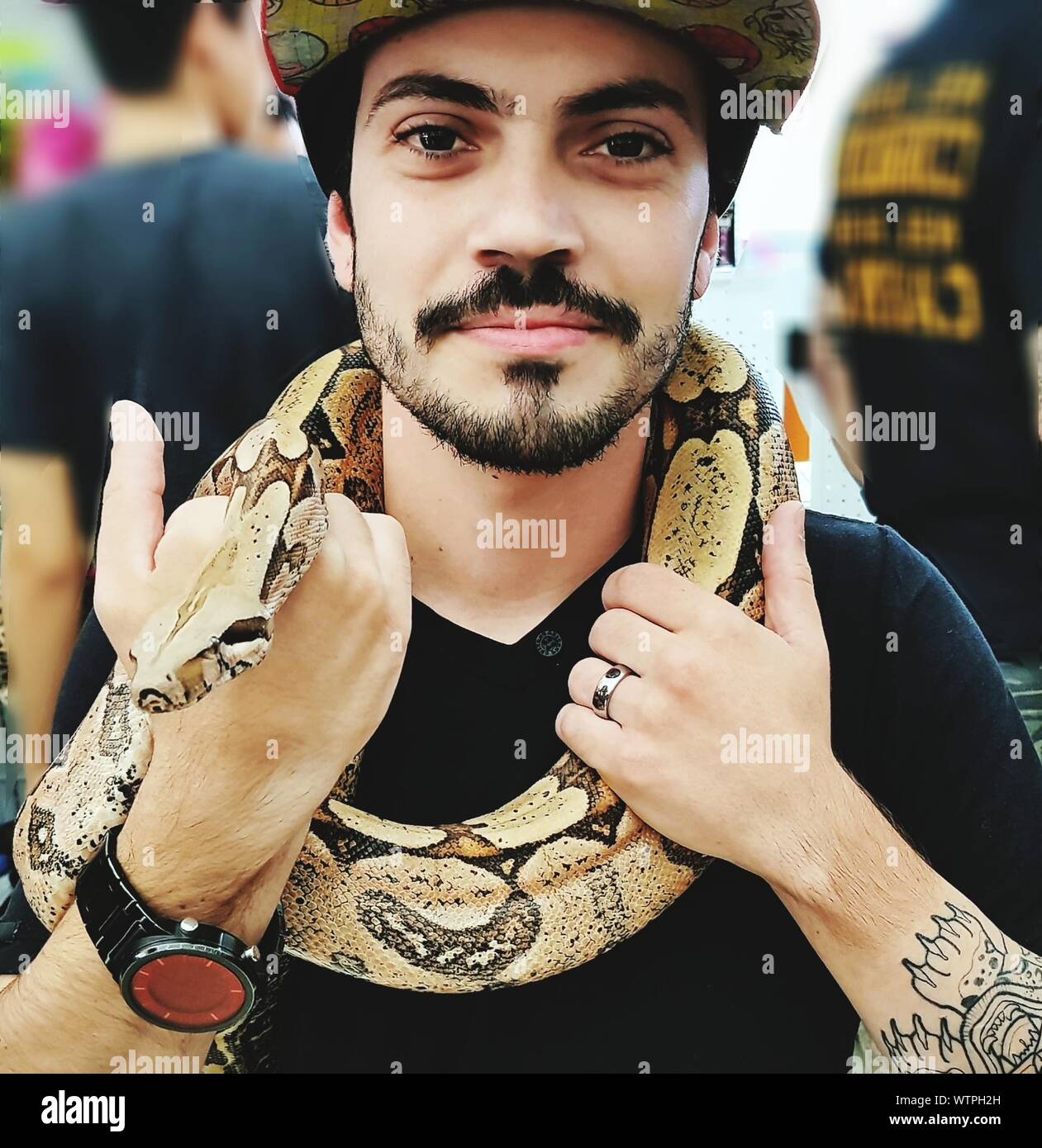 Smiling Person With Snake High Resolution Stock Photography and Images ...