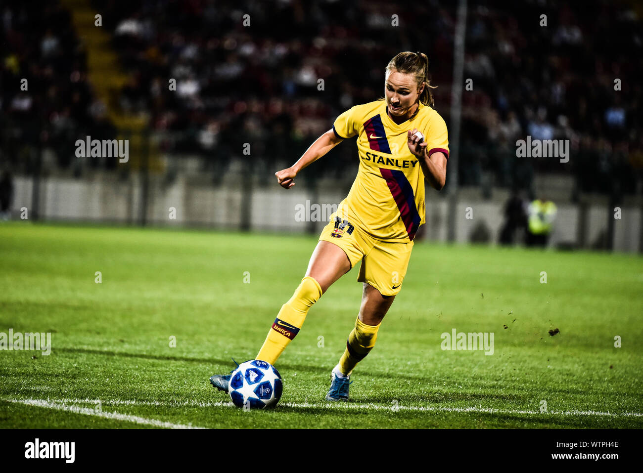 Caroline Graham Hansen of Barcelona Women in action during the UEFA ...